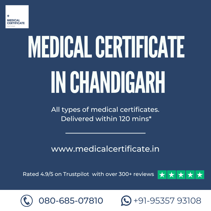Medical Certificate Online in Chandigarh in 30 Mins* by Certified Doctors