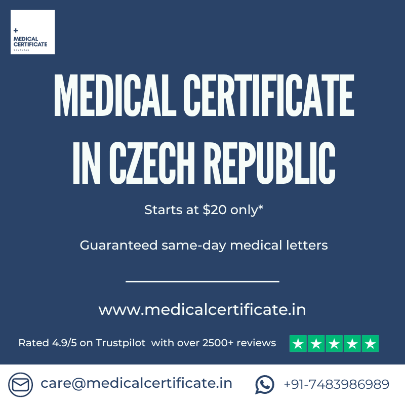 Medical Certificate in Czech Republic by Certified Doctors