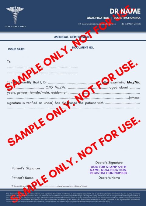 Get Medical Certificate Format for Sick Leave, Fitness, Form 1A From ...