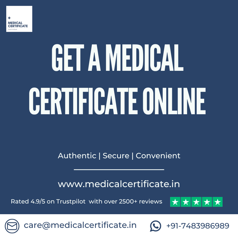 Medical Certificate Online in India - Get 10% OFF