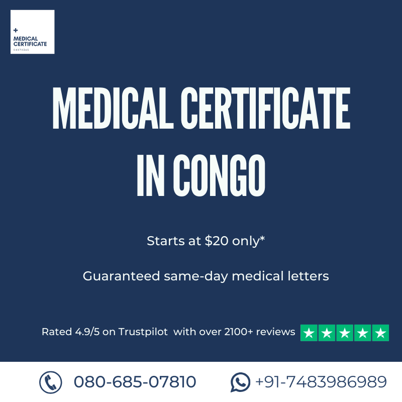Online Medical Certificate in Congo - Medical Certificates From ...