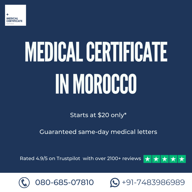Online Medical Certificate in Morocco - Medical Certificates From ...