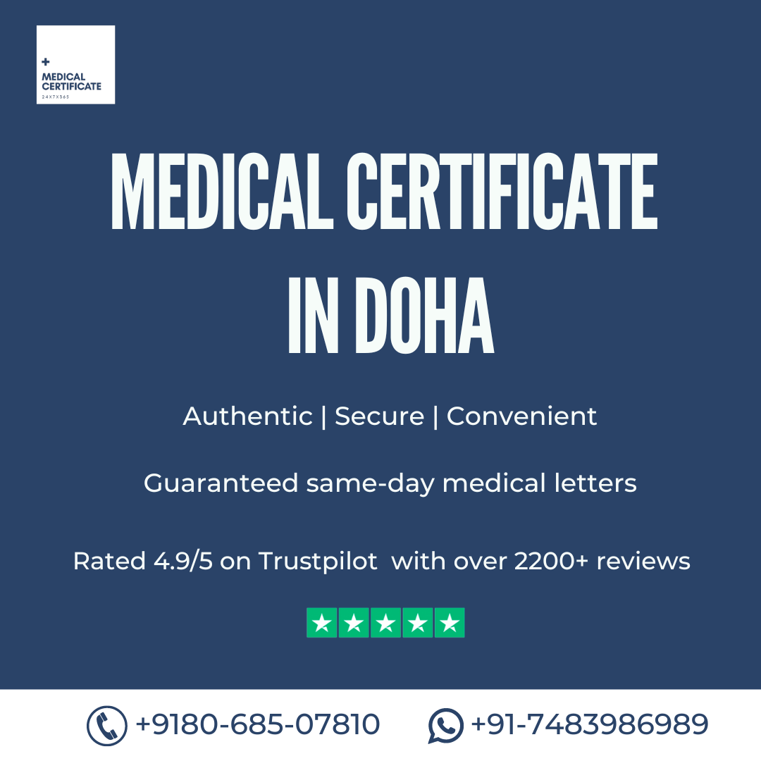Online Medical Certificate in Doha - Medical Certificates From ...