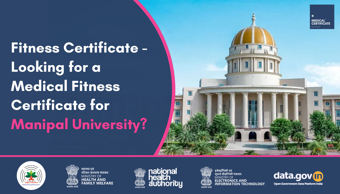 Manipal University Fitness Certificate Online | NMC Doctors | 30 Mins