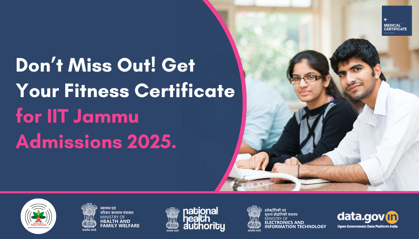 Medical Fitness Certificate for IIM Jammu Admissions 2025 | Medical ...