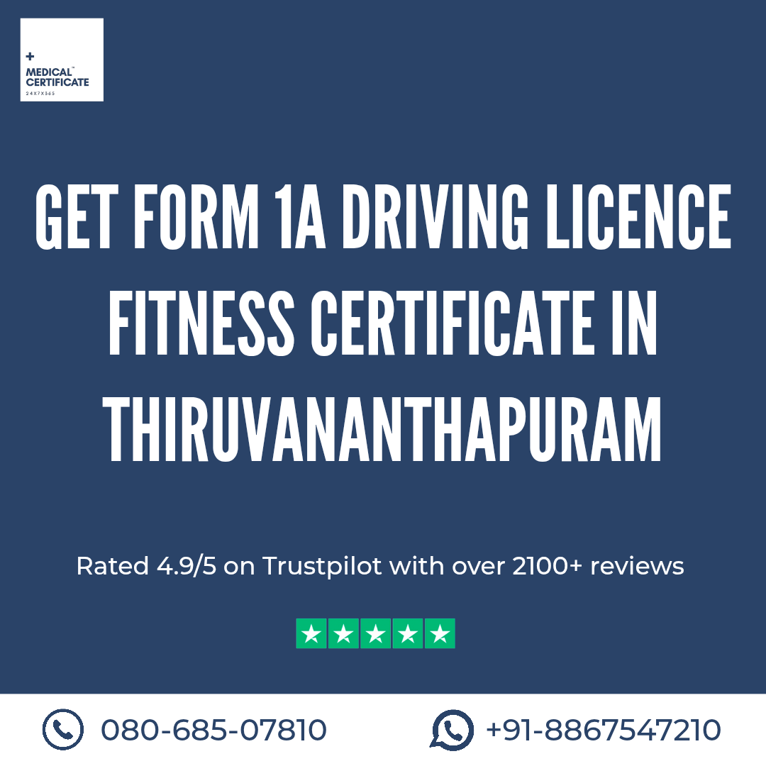 Get Form 1A Medical Certificate Online in Thiruvananthapuram ...