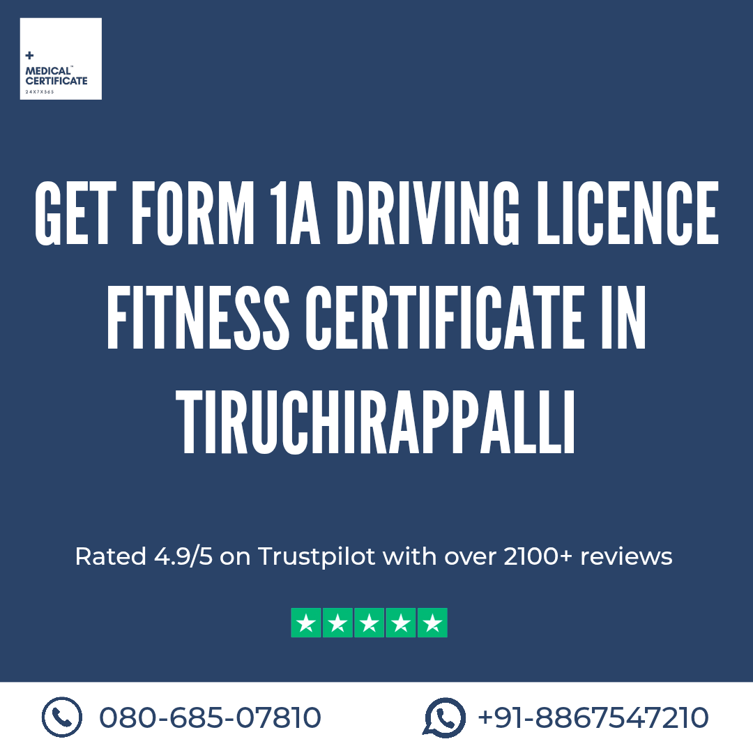 Form 1A Medical Certificate Online in Tiruchirappalli From Registered ...