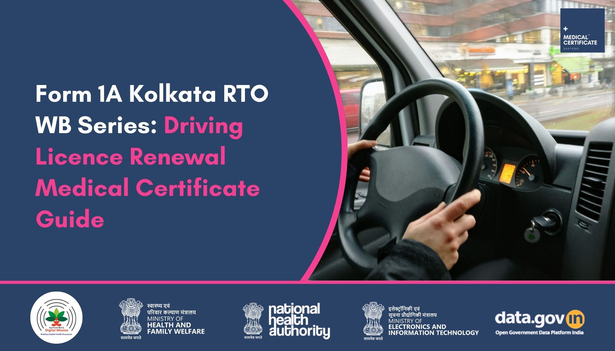 Form 1A for Kolkata RTO / WB-Series Driving Licence Renewal: Complete ...