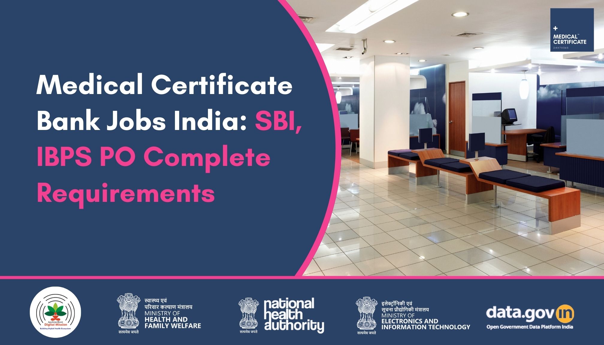 Medical Certificate Bank Jobs India: SBI, IBPS PO Complete Requirements ...